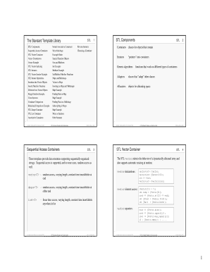 Fillable Online The Standard Template Library Fax Email Print - pdfFiller