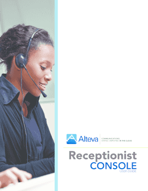 Fillable Online RECEPTIONIST CONSOLE Fax Email Print - pdfFiller