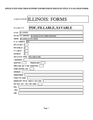 Fillable Online APPLICATION FOR CHILD SUPPORT ENFORCEMENT SERVICES ...