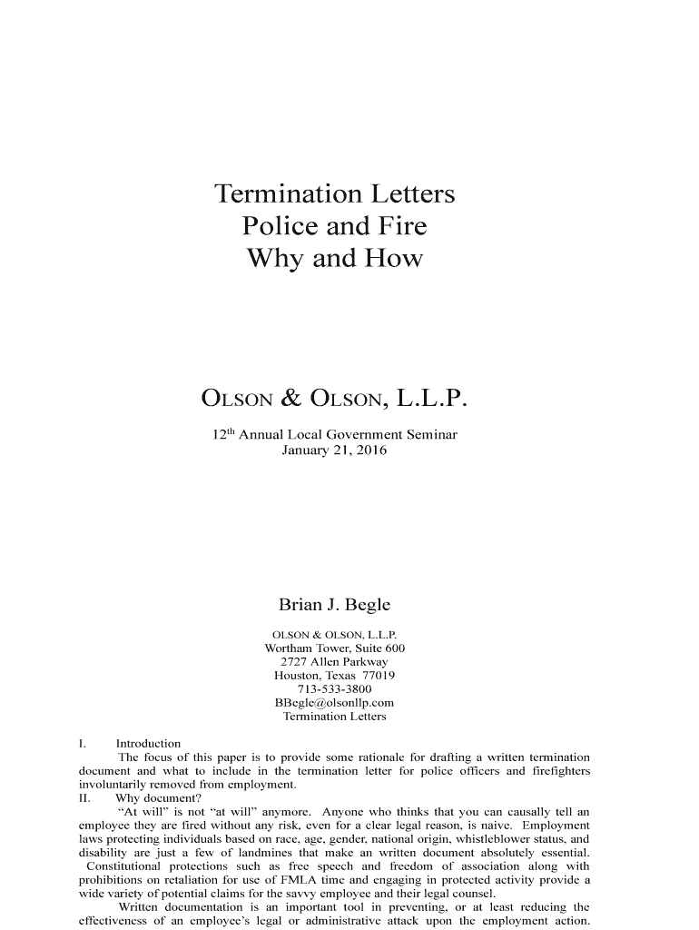 Fillable Online Termination Letters Fax Email Print - pdfFiller