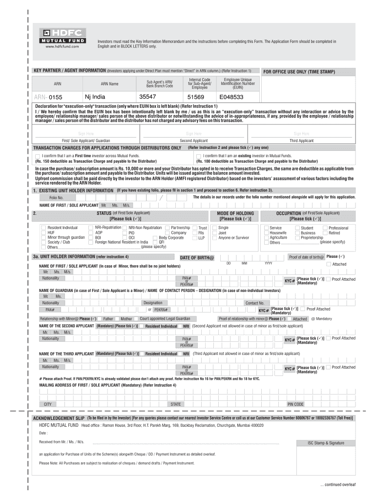 Fillable Online sanriya ) (Refer Instruction 1) ARN Sub Agents ARN ...