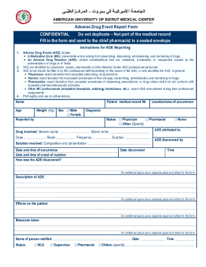 Fillable Online ADE Report Form.doc Fax Email Print - pdfFiller