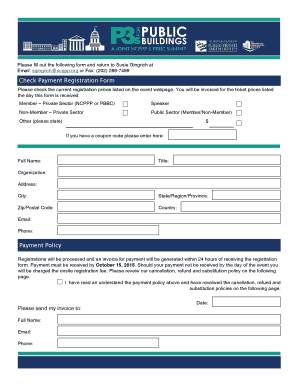 Fillable Online Check Payment Registration Form - NCPPP Fax Email Print ...