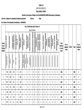 Fillable Online FORM 20 OF 46-BANGA .xls Fax Email Print - pdfFiller