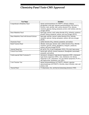 Fillable Online d2xk4h2me8pjt2 cloudfront Chemistry Panel Tests-CMS ...