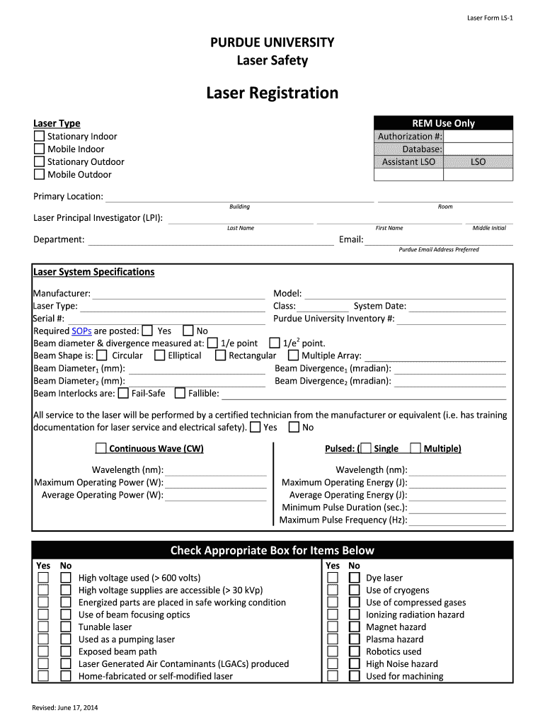 Fillable Online purdue Laser Registration - Purdue University Fax Email ...