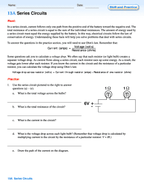 Fillable Online 13A Series Circuits - cposciencecom Fax Email Print ...