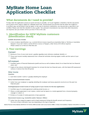 Fillable Online MyState Home Loan Fax Email Print - pdfFiller