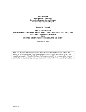 Fillable Online State of Hawaii Department of Public Safety Corrections ...