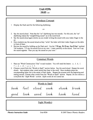 Fillable Online Oo - Danco Phonics Fax Email Print - pdfFiller