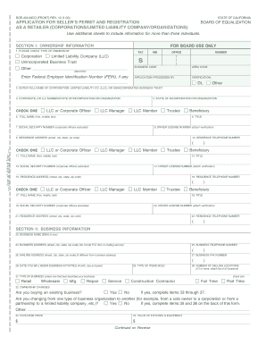 Fillable Online BOE-400-MCO REV 12 1-03 California Sellers Permit Fax ...