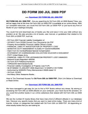 Fillable Online innotexa DD FORM 200 JUL 2009 PDF - innotexabiz Fax ...