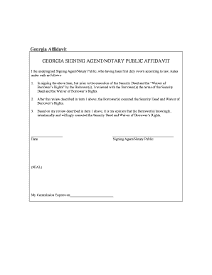 Fillable Online Georgia Affidavitdoc Fax Email Print - pdfFiller