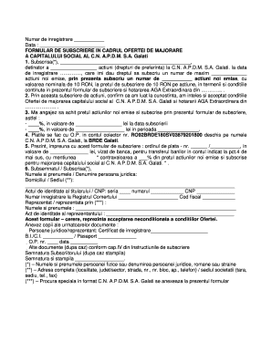 Fillable Online romanian-ports formular de subscriere actiunidoc - romanian-ports Fax Email ...