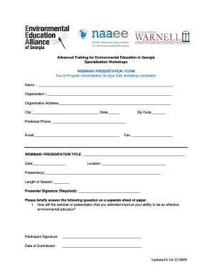 Program Specifications Template