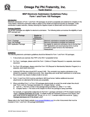 Fillable Online omega10thdistrict MSP Electronic Submission Guidelines ...