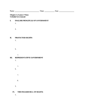 Fillable Online Colonial Government I ENGLISH PRINCIPLES OF GOVERNMENT ...