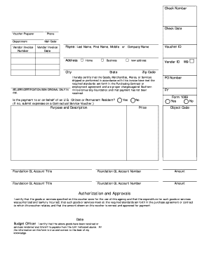Fillable Online Invoice Voucher 2page Fax Email Print - pdfFiller