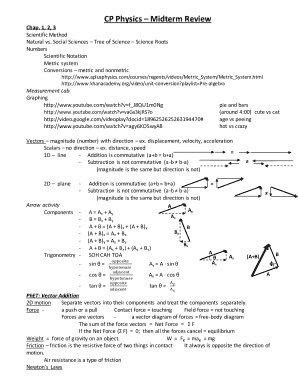Fillable Online veronaschools CP Physics Midterm Review - Verona Public Schools - veronaschools ...