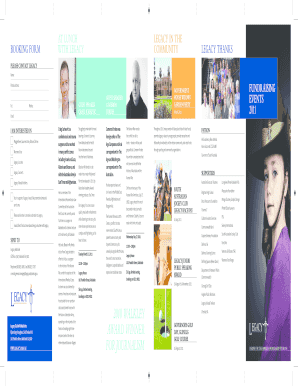 Fillable Online AT LUNCH LEGACY IN THE BOOKING FORM WITH LEGACY ...