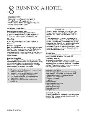 Fillable Online RUNNING A HOTEL Fax Email Print - pdfFiller