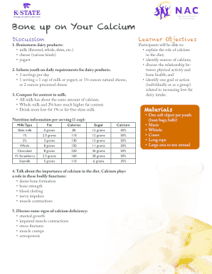 Fillable Online bookstore ksre k-state MF3006 Bone up on Your Calcium ...
