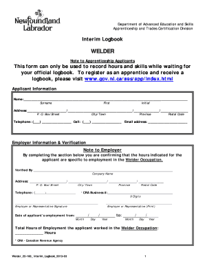 Fillable Online logbook, please visit www Fax Email Print - pdfFiller