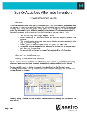 Fillable Online Spa Activities Alternate Inventory - Northwind Fax ...