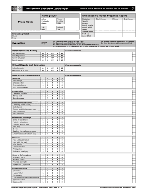 Fillable Online members ziggo Name player End Seasons Player Progress ...