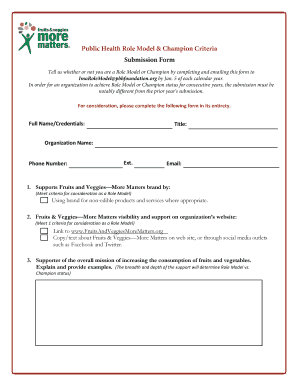 Fillable Online Role Model Criteria Fax Email Print - pdfFiller