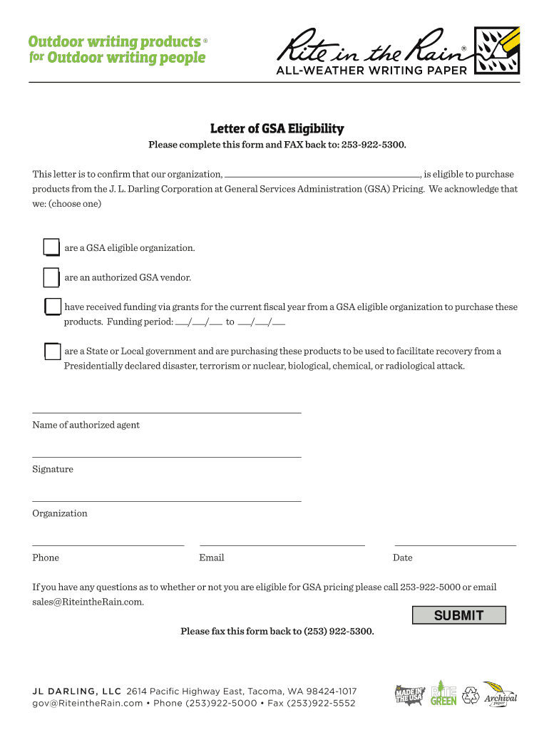Fillable Online d163axztg8am2h cloudfront Letter of GSA Eligibility ...