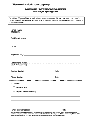 Fillable Online smisd Please turn in application to campus principal ...