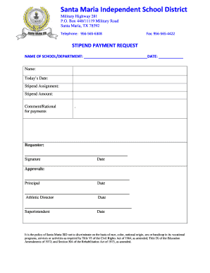 Fillable Online smisd Military Highway 281 - smisd Fax Email Print ...
