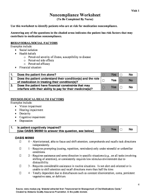 Fillable Online Noncompliance Worksheet Fax Email Print - pdfFiller