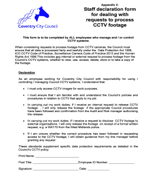 Fillable Online democraticservices coventry gov Appendix 2 abc Staff ...