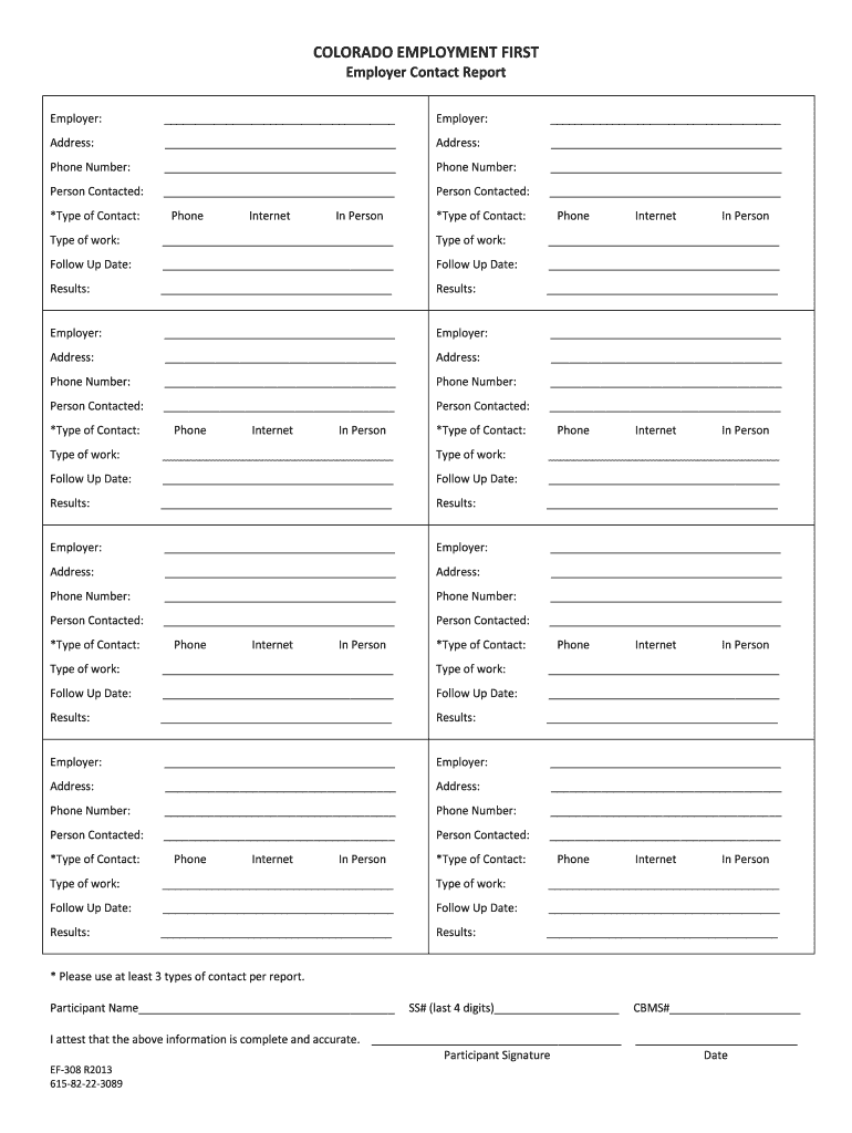 Fillable Online coemploymentfirst COLORADO EMPLOYMENT FIRST Employer ...