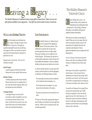 Fillable Online planned giving brochure 1doc Fax Email Print - pdfFiller