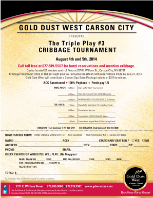 Fillable Online cribbage Cribbage Flyer for Triple Play Tournament ...