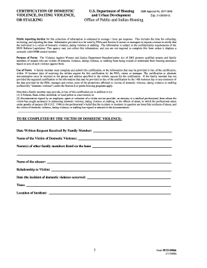 Fillable Online VAWA Certification Form HUD-50066doc Fax Email Print ...