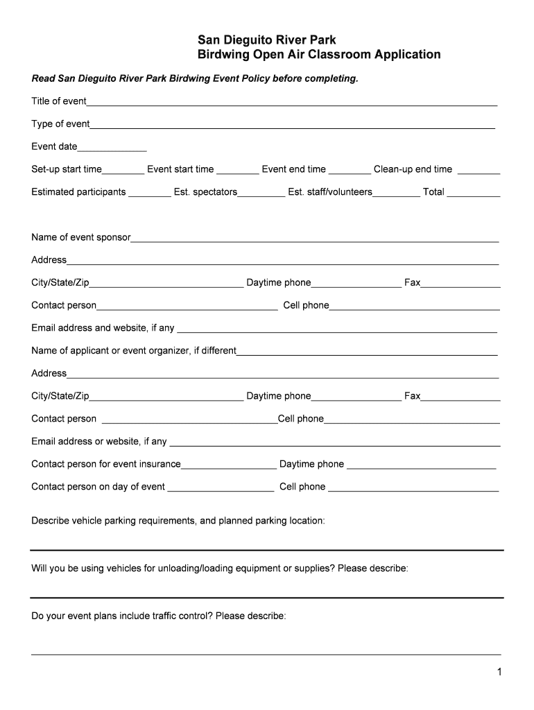 Fillable Online sdrp SDRP event application 2doc Fax Email Print ...