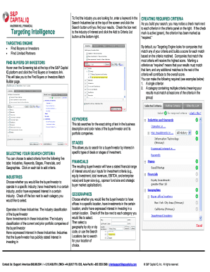 Fillable Online Targeting Intelligence Brochure - spcapitaliqcom Fax ...