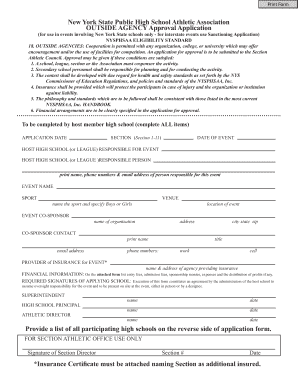 Fillable Online OUTSIDE AGENCY Approval Application Fax Email Print ...