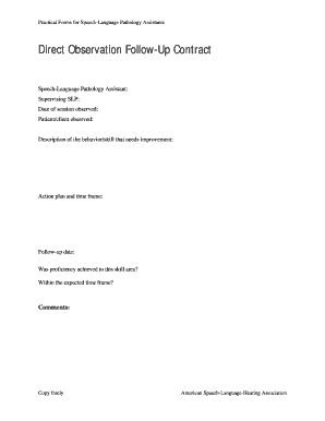 Fillable Online mitchelltech Direct Observation Follow-Up Contract Fax ...