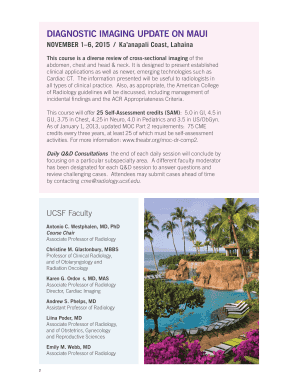 Fillable Online DIAGNOSTIC IMAGING UPDATE ON MAUI - UCSF Radiology Fax ...