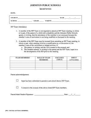 Fillable Online Johnston Public Schools - JPS Policy and Regulations ...