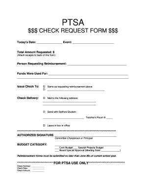Fillable Online $$$ CHECK REQUEST FORM $$$ Fax Email Print - pdfFiller