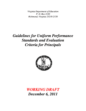 Fillable Online Guidelines for Uniform Performance Fax Email Print ...