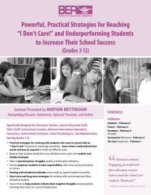 Fillable Online and Underperforming Students Fax Email Print - pdfFiller