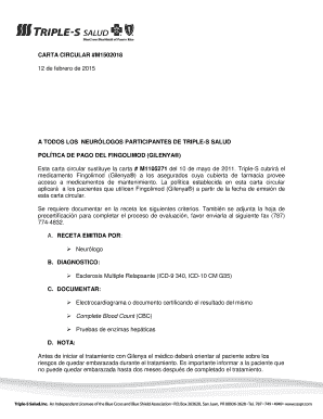 Fillable Online CARTA CIRCULAR #M1502018 Fax Email Print - pdfFiller