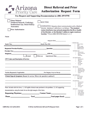 Fillable Online Direct Referral and Prior Authorization Request Form ...